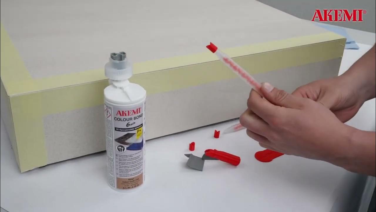 Epoksidiniai klijai Akemi Colour Bond P+ - YouTube