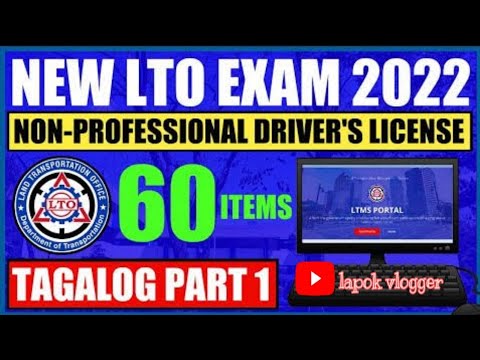 2022 LTO how to pass the exam 100% for NON PRO Magkano Nagastos ko SA ...
