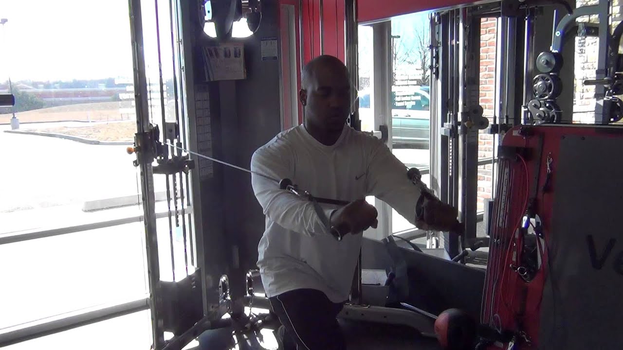 Cable Step Forward Chest Press - YouTube