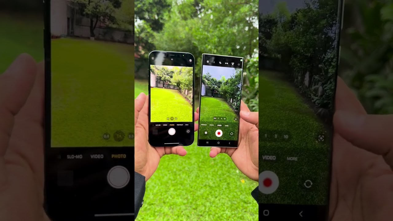 iPhone 12 Pro Max vs Samsung Galaxy S22 Ultra – Camera Test! #ytshorts #s22ultrareview #mobilephone