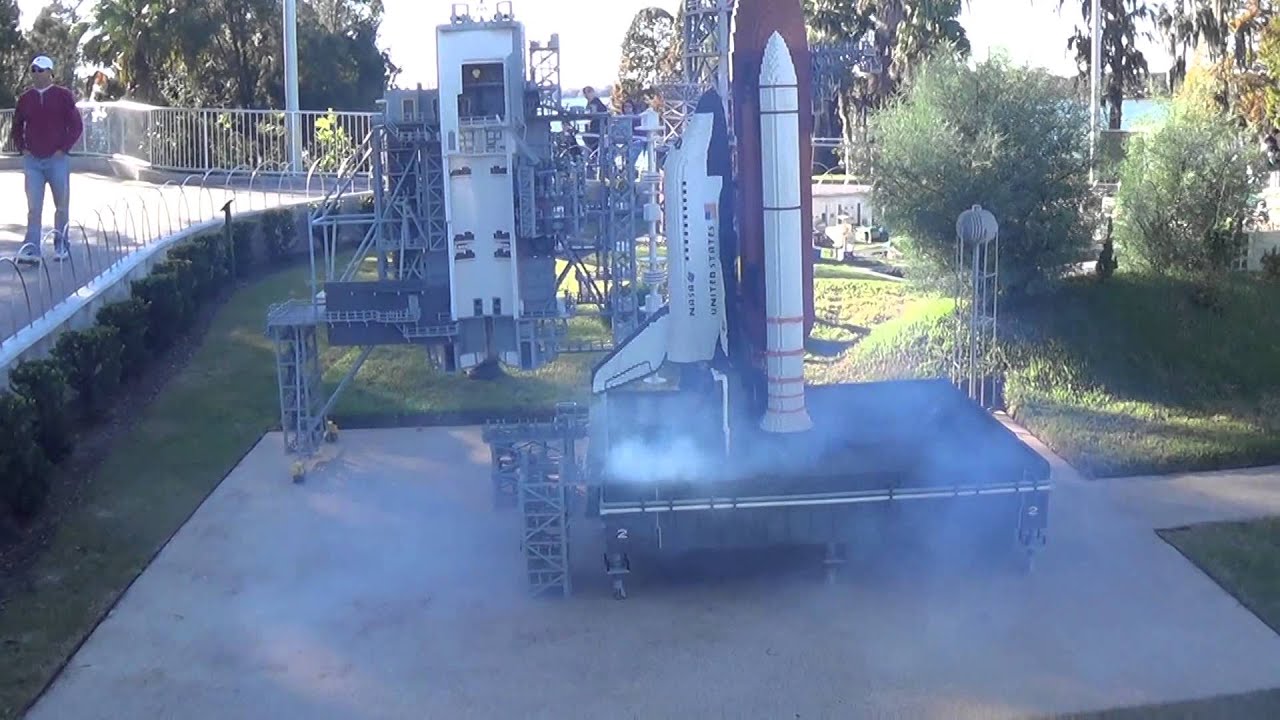 Legoland Florida - Space Shuttle launch countdown - YouTube