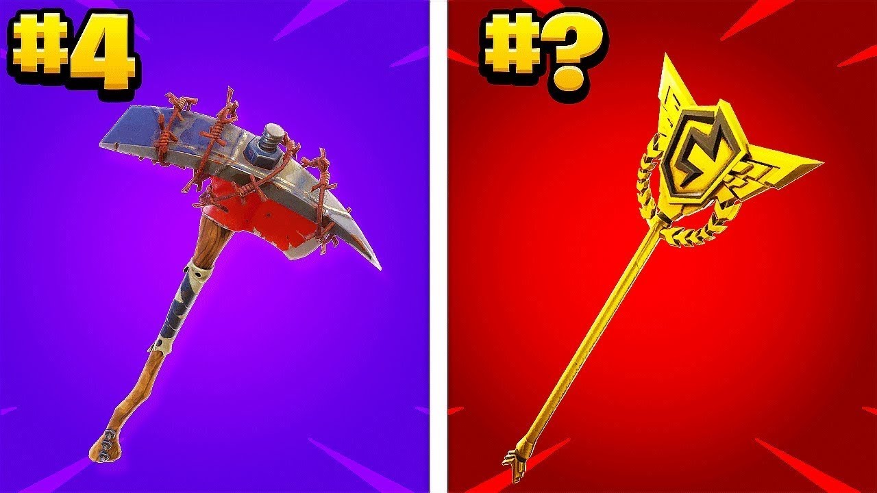 FORTNITE TOP 10 PICCONI PIÙ RARI *OG* 🔥 NE HAI ALMENO UNO? Fortnite ita ...