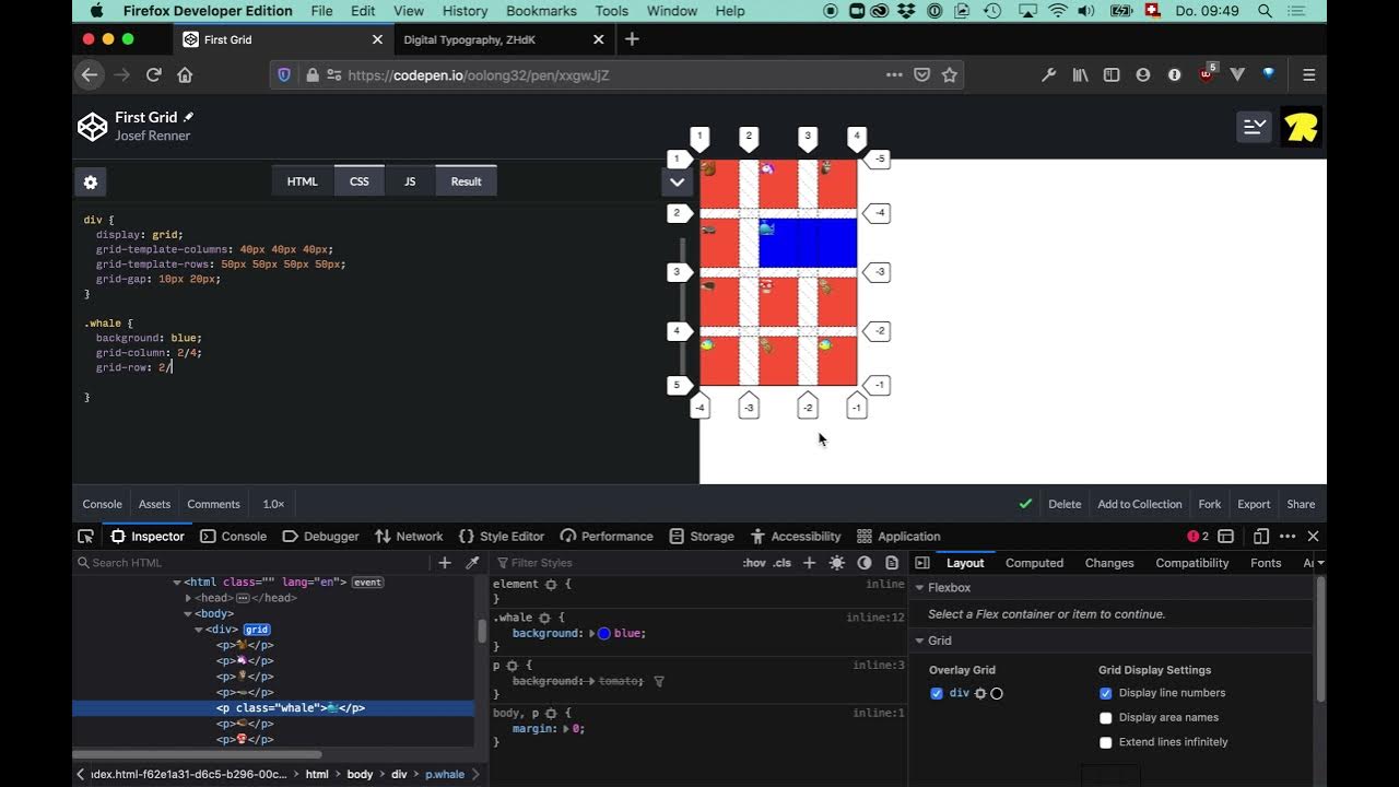 CSS Grid: Spalten und Zeilen überspannen - YouTube