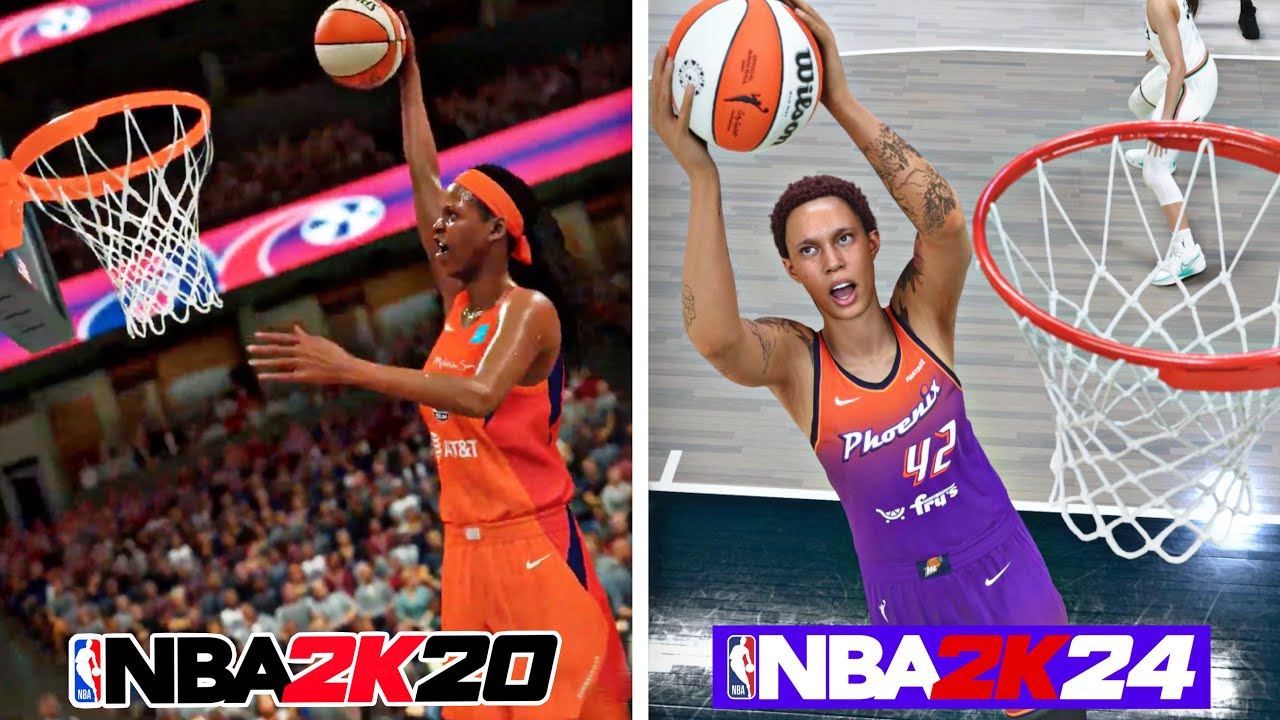DUNKING With A WNBA Player In EVERY NBA 2K! - YouTube