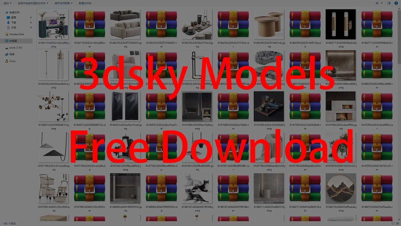 Free download of 3dsky pro models updated in January 2024 - YouTube