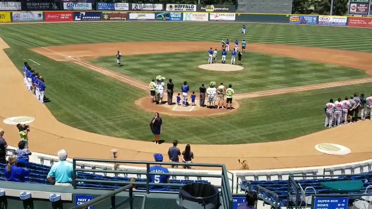 Quakes Stadium National Anthem: Eileen Burr Morgenstern - YouTube