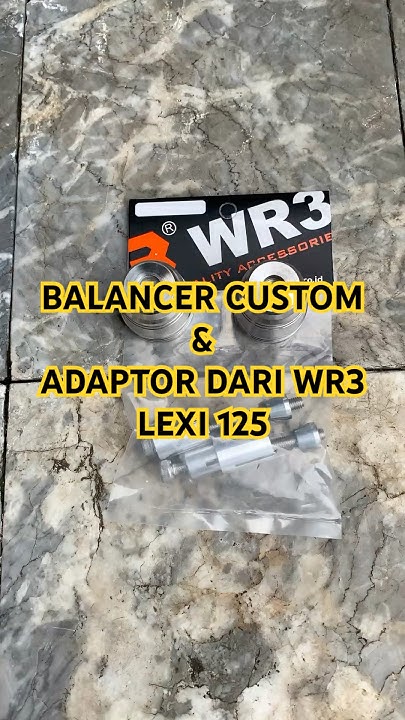 Installing Balancer Custom With Adaptor From WR3 For Yamaha Lexi 125? #yamaha #lexi #125 - YouTube