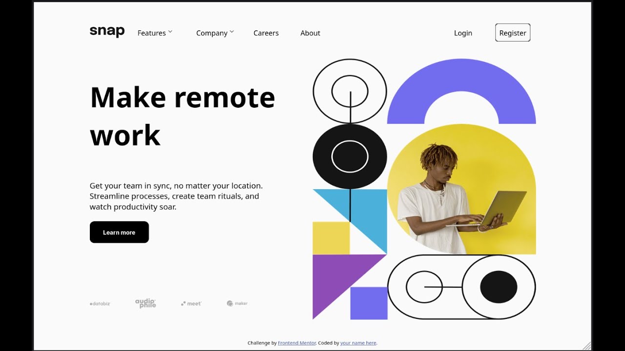 2025 Frontend mentor Intro section with dropdown navigation component solution using web ...
