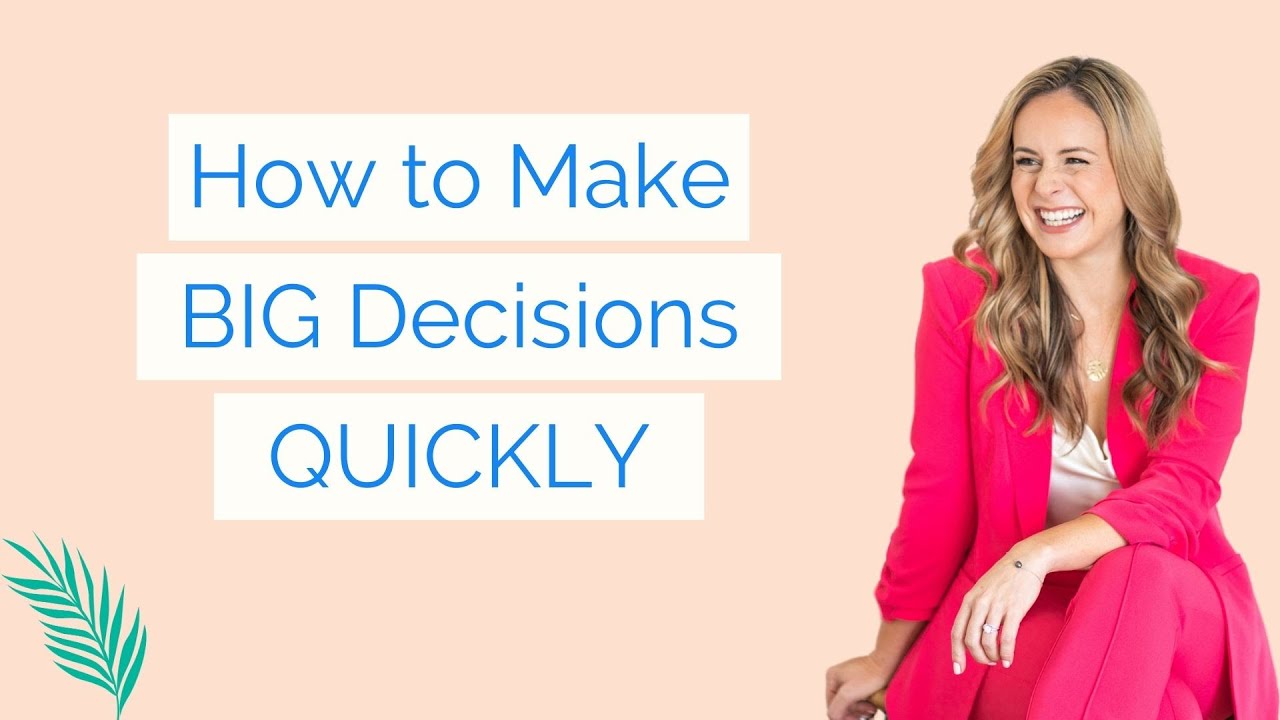 How to Make Big Decisions Quickly - YouTube Music