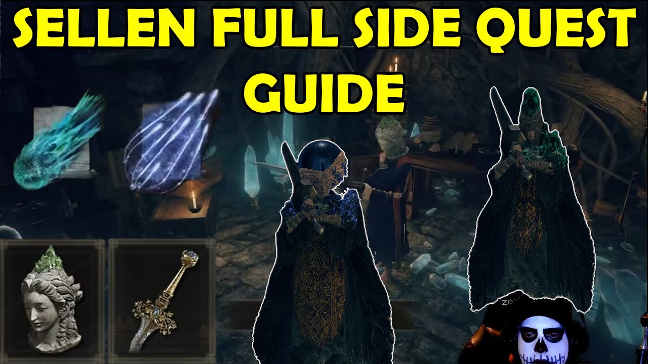 SELLEN FULL SIDE QUEST LINE GUIDE (ELDEN RING) - YouTube