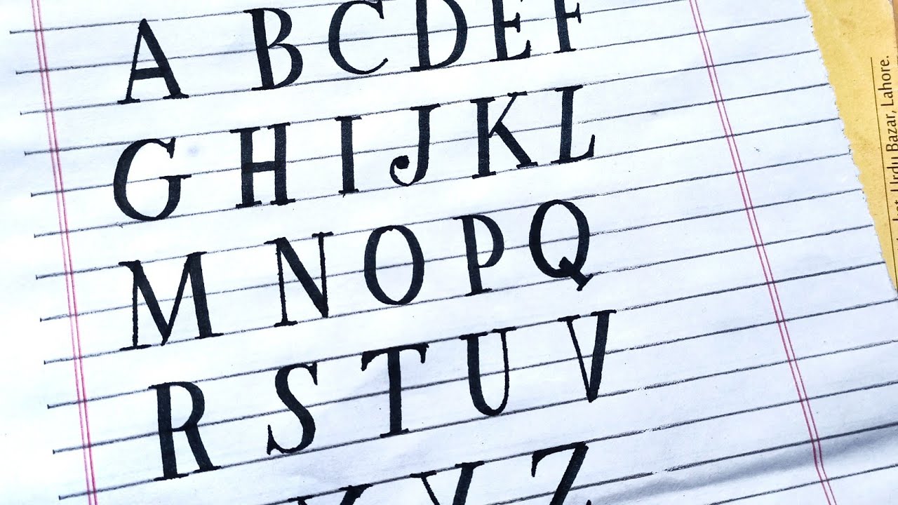 How To: Roman Calligraphy & Hand Lettering for Beginners | How to write ...