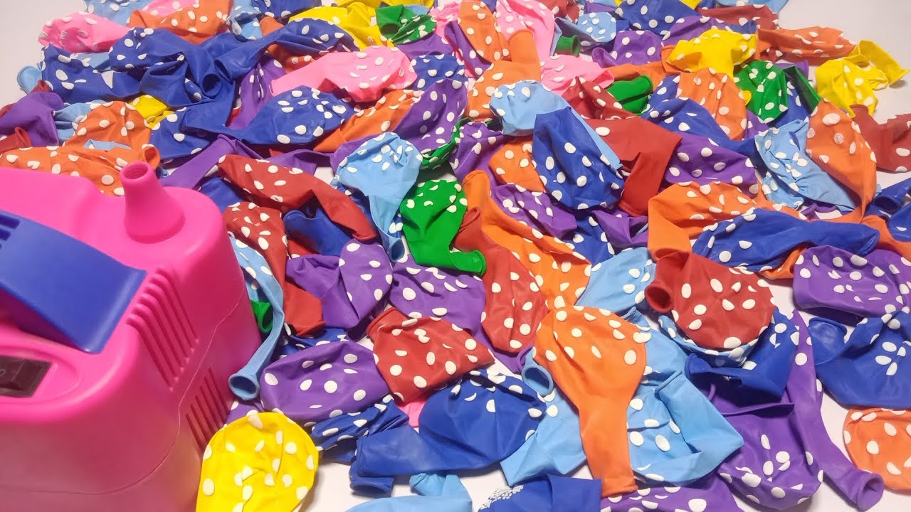 Lots of Colorful Big Balloons play and fun with balloon machine 💞💞 ...