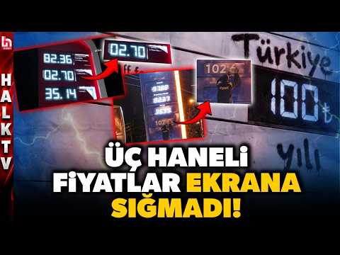AKARYAKIT FİYATI ARTIK 3 HANELİ! Son zamdan sonra tabelalar ücretleri yansıtmakta yetersiz kaldı!