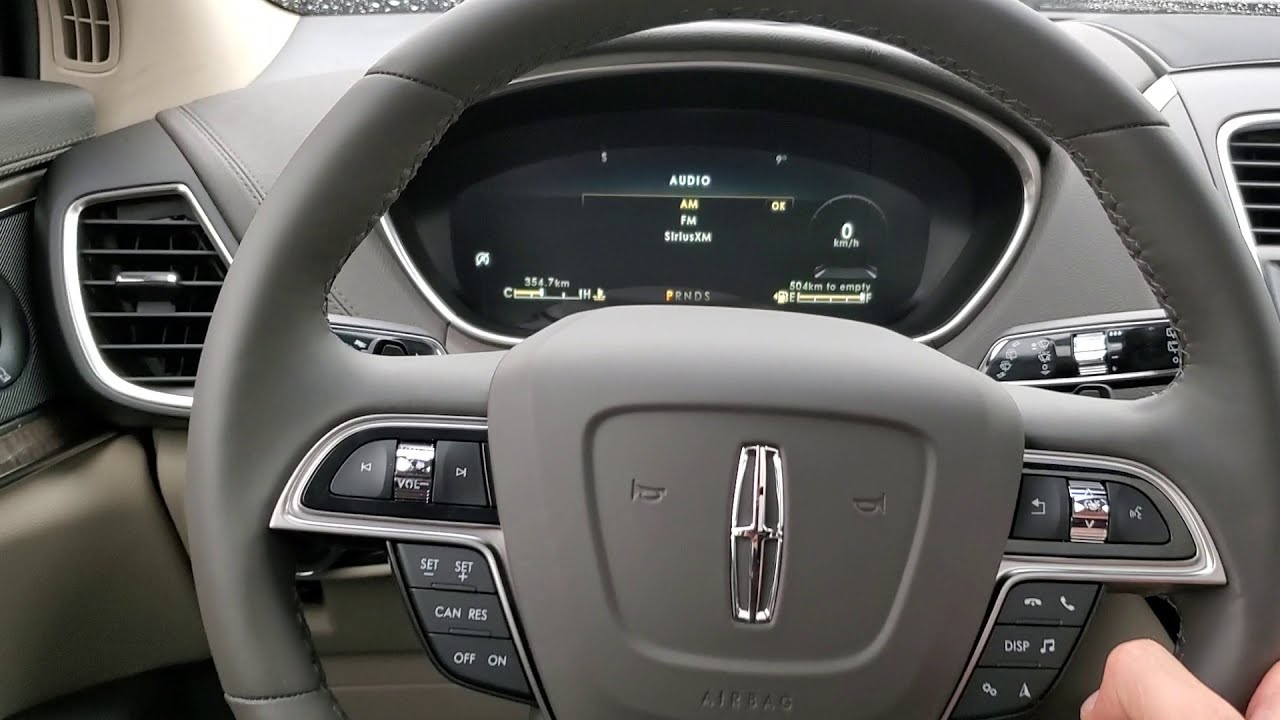 2020 Lincoln Nautilus | Instrument Cluster Features - YouTube