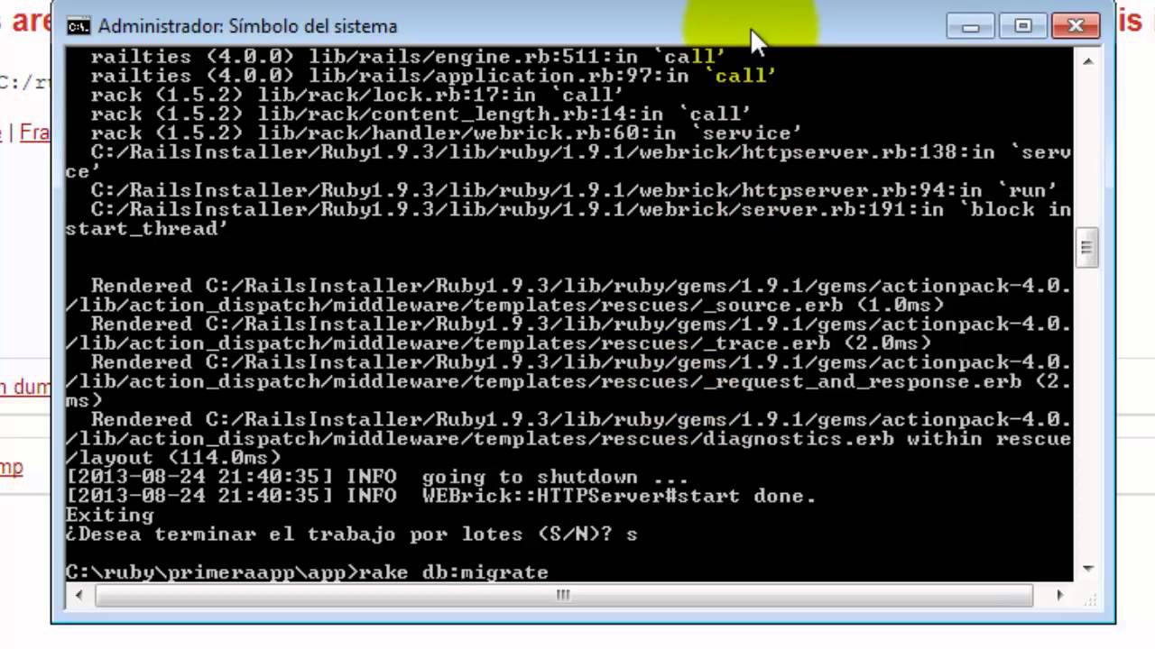 Ruby On Rails: Comando scaffold - YouTube