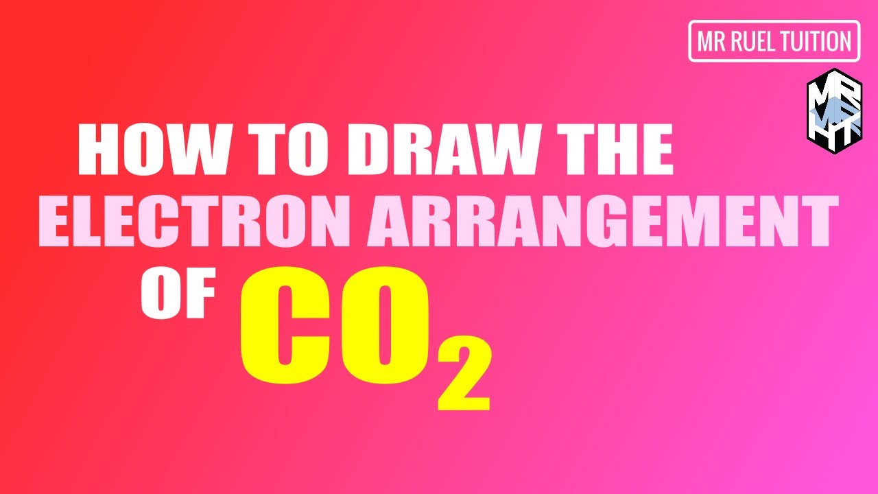 How to draw the electron arrangement of carbon dioxide - YouTube