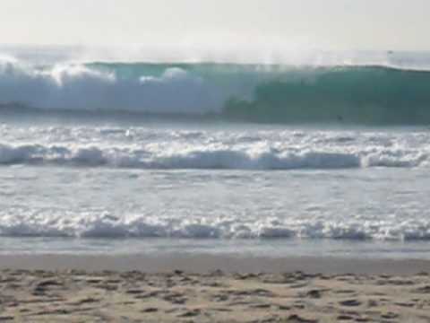 Surfing - Huge Set- Redondo Beach Breakwall - YouTube