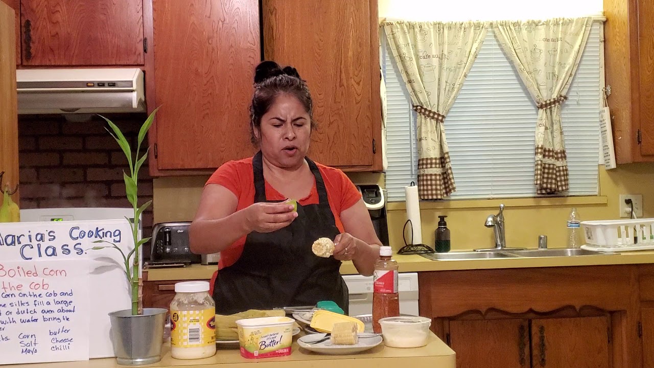 Mrs.Maria cooking class. Nov_ Corn on the cob Latin style used during ...
