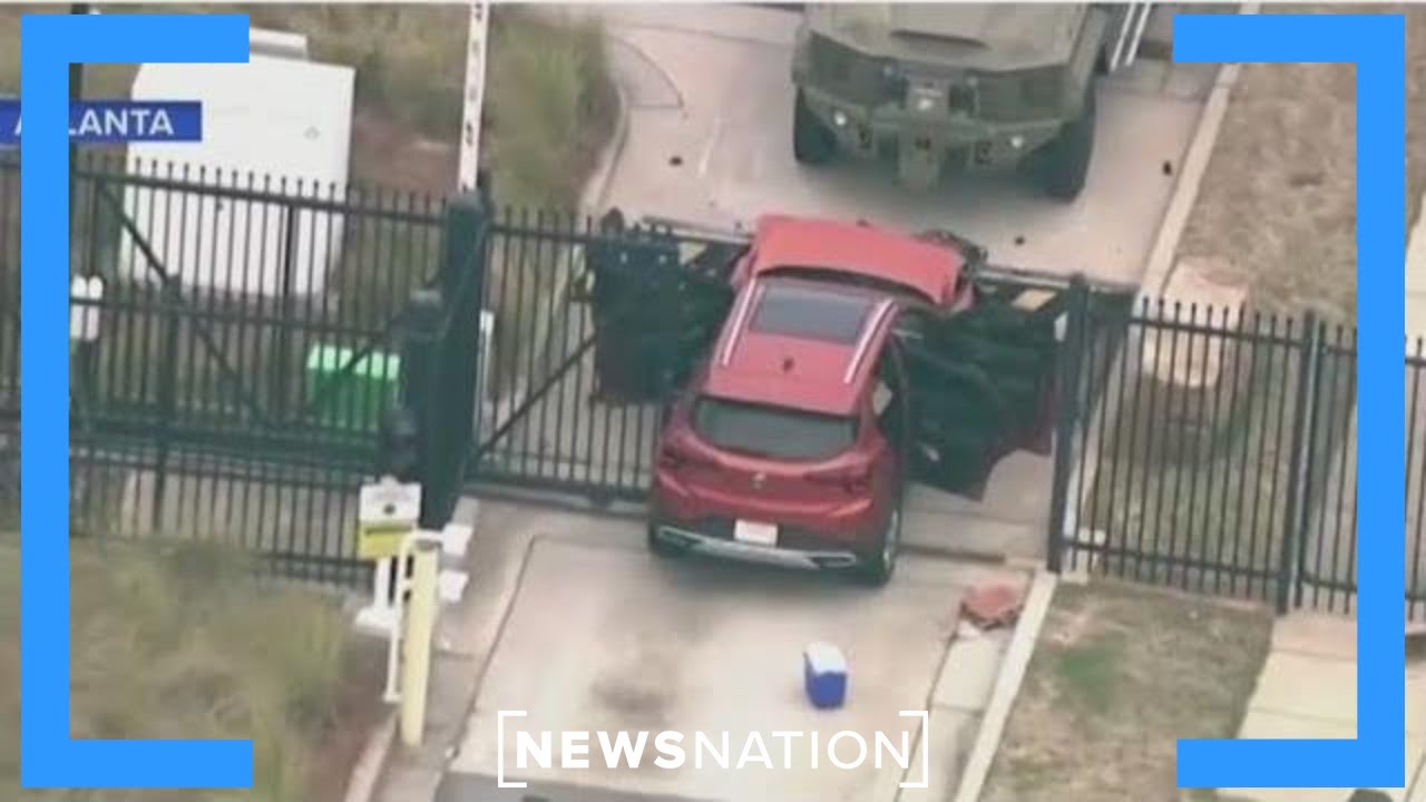 Driver rams into FBI field office in Atlanta | The Hill - YouTube