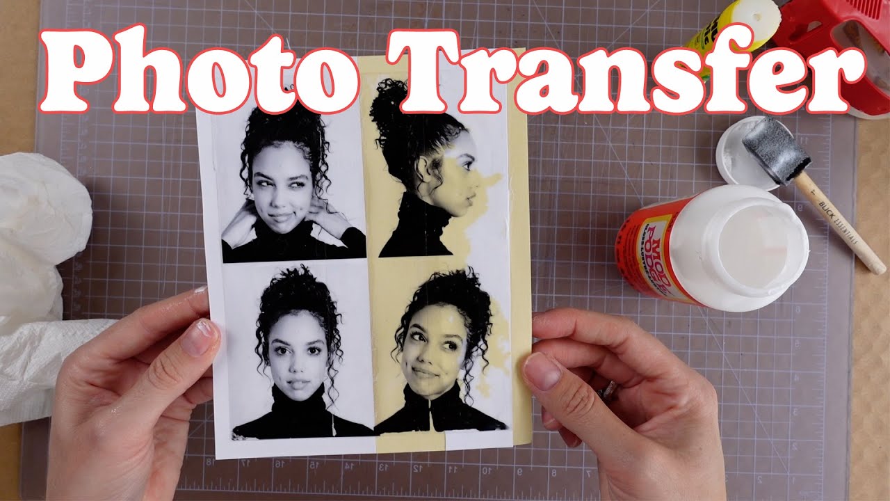 Photo Transfer Process Time Lapse - How To Image Transfer - Easy DIY ...