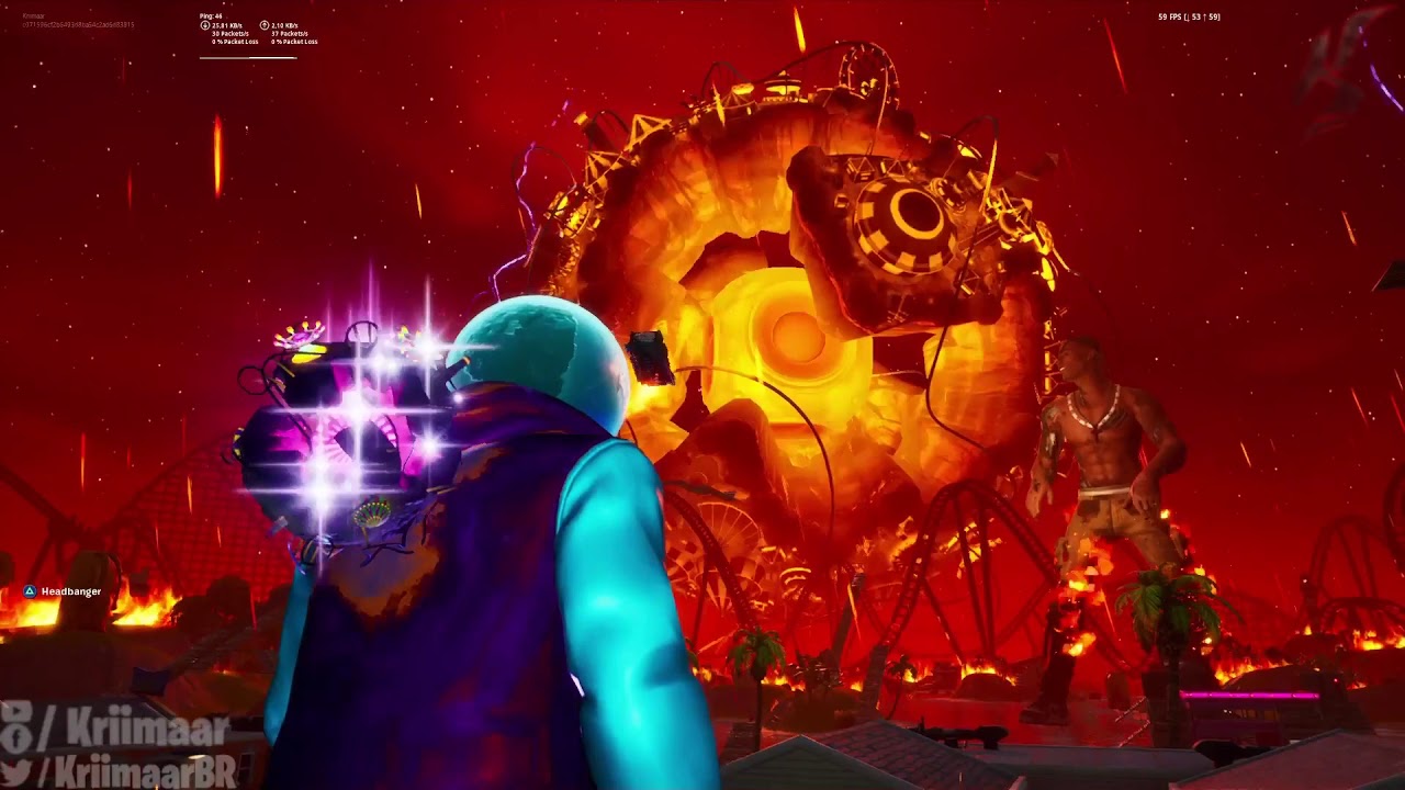 Travis Scott Astronomical| Season 12 Event Conzert - YouTube