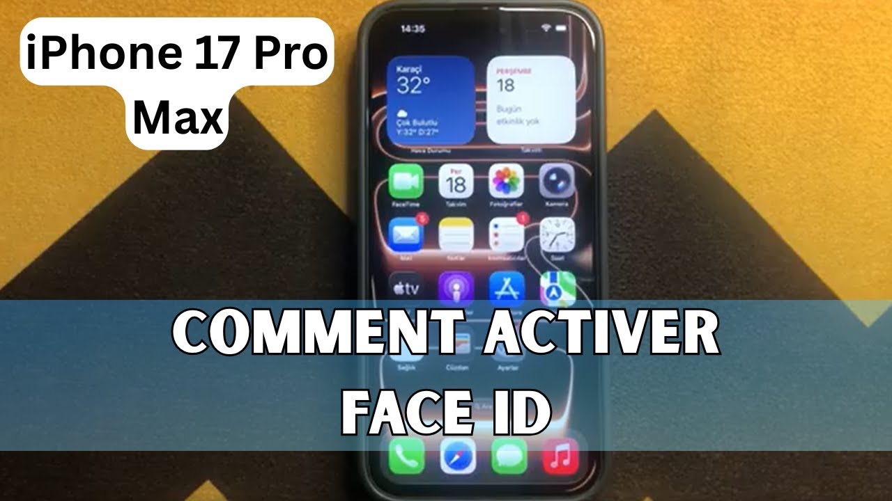 Comment activer Face ID sur iPhone 17 Pro Max / Face Lock - YouTube