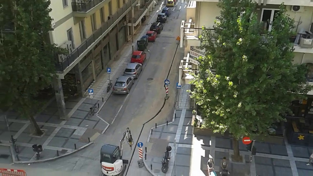Οπτική ίνα εγκατάσταση μέχρι το σπίτι στην Θεσσαλονίκη - YouTube