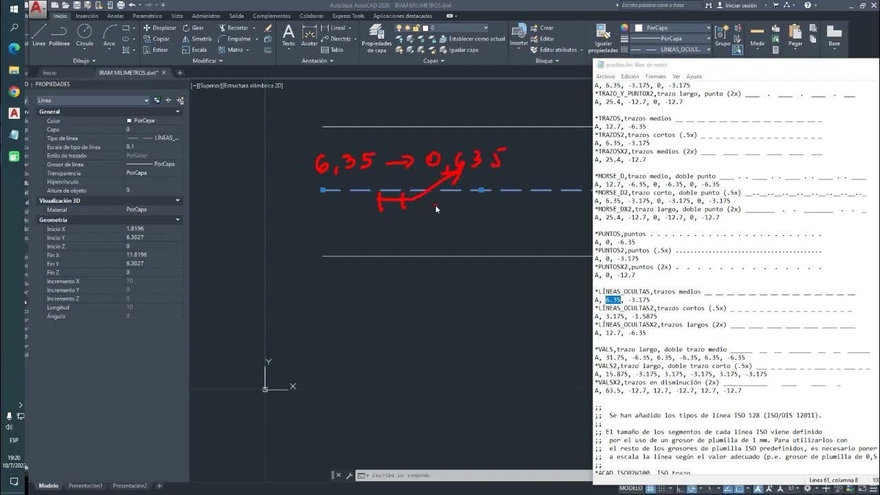 AUTOCAD 2020 TUTORIAL #4: TIPOS DE LINEA - YouTube