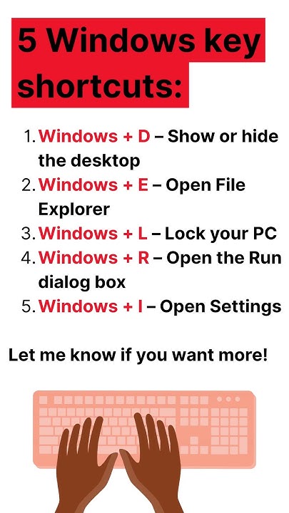 🚀 Top 5 Windows Key Shortcuts You Should Know!| top 5 windows shortcuts ...