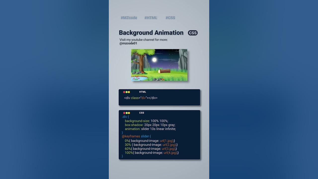 Css Background Animation Slideshow Css Coding Webdesign Shorts Cssshorts Codinglife