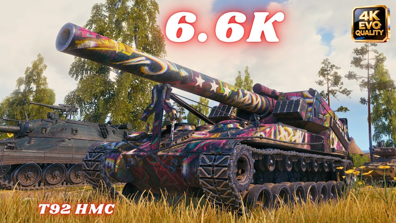 T92 HMC 6.6K Damage 4 Kills Arty World of Tanks #wot - YouTube