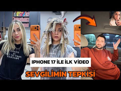 IPHONE 17 PRO MAX İLE İLK VİDEO YENİ SAÇLARIM (Sevgilimin Tepkisi)
