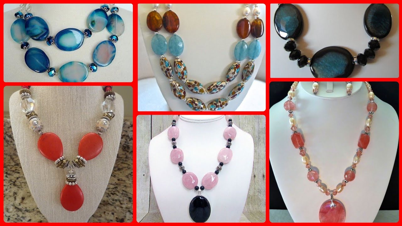 Gorgeous and Unique Gemstones mala Necklaces Designs - YouTube