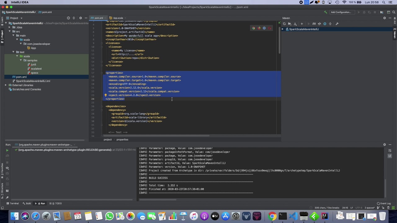 Spark Scala Maven IntelliJ YouTube spark-scala-maven-intellij-youtube