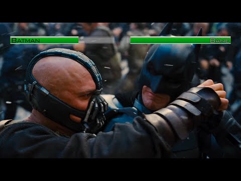 Batman vs Bane (TDKR) (2nd fight)...with healthbars