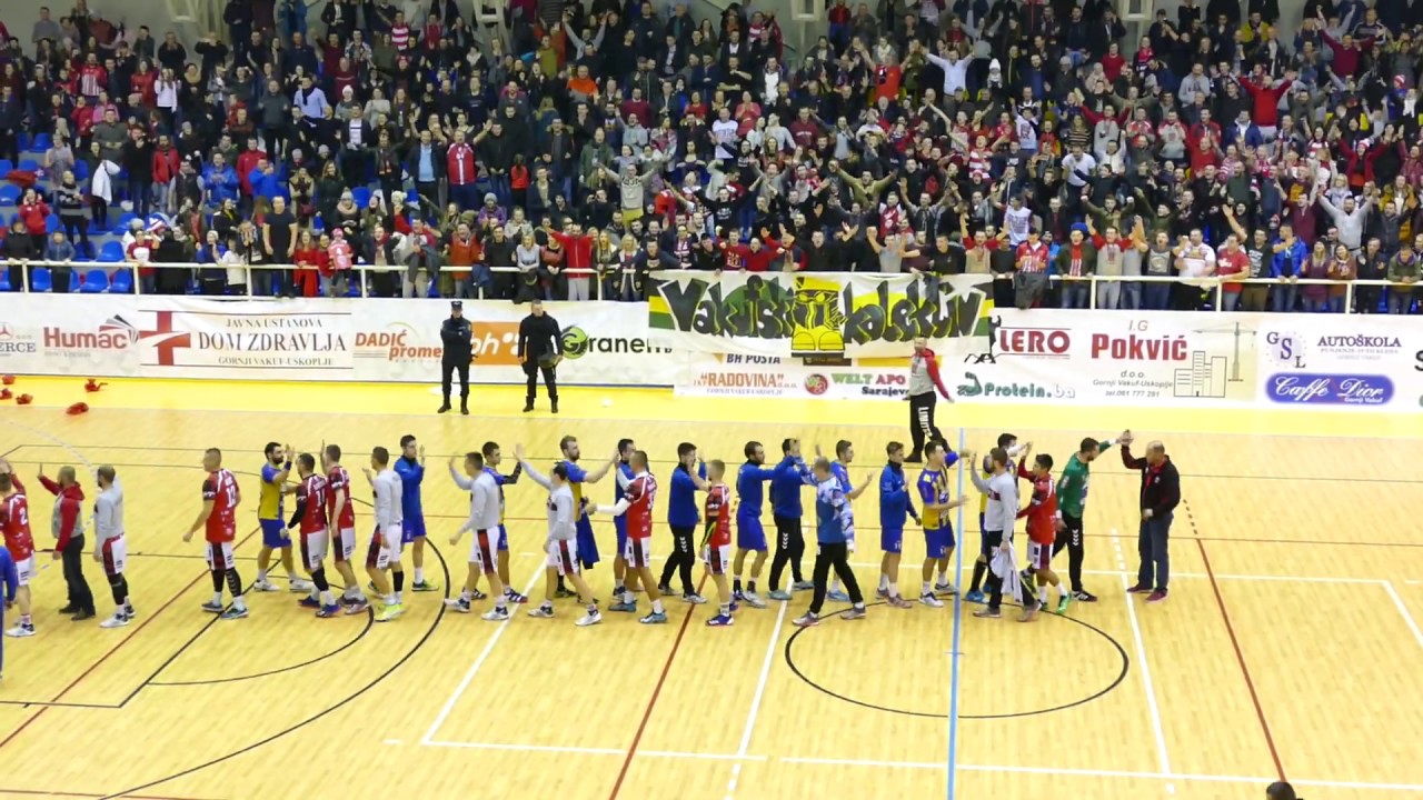 Proslava pobjede navijača Sloge i skandiranje za goste - YouTube