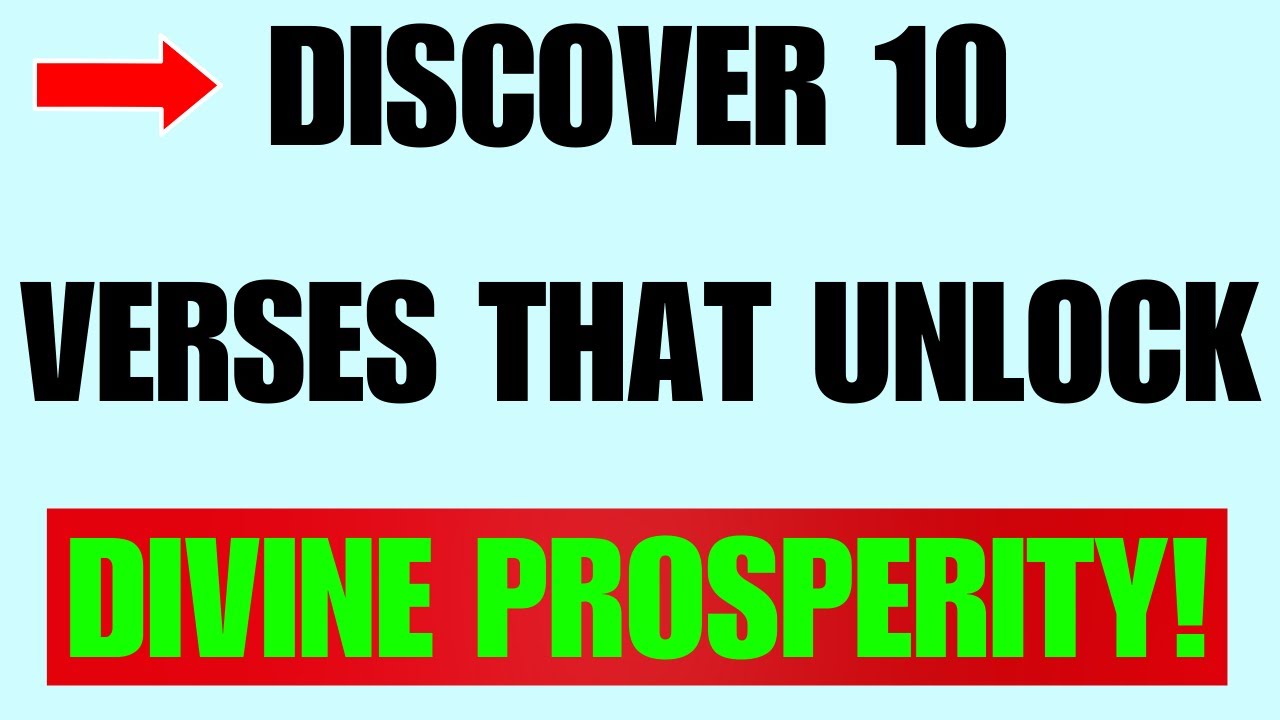 📖 10 BIBLE VERSES THAT PROMISE WEALTH AND ABUNDANCE" - YouTube