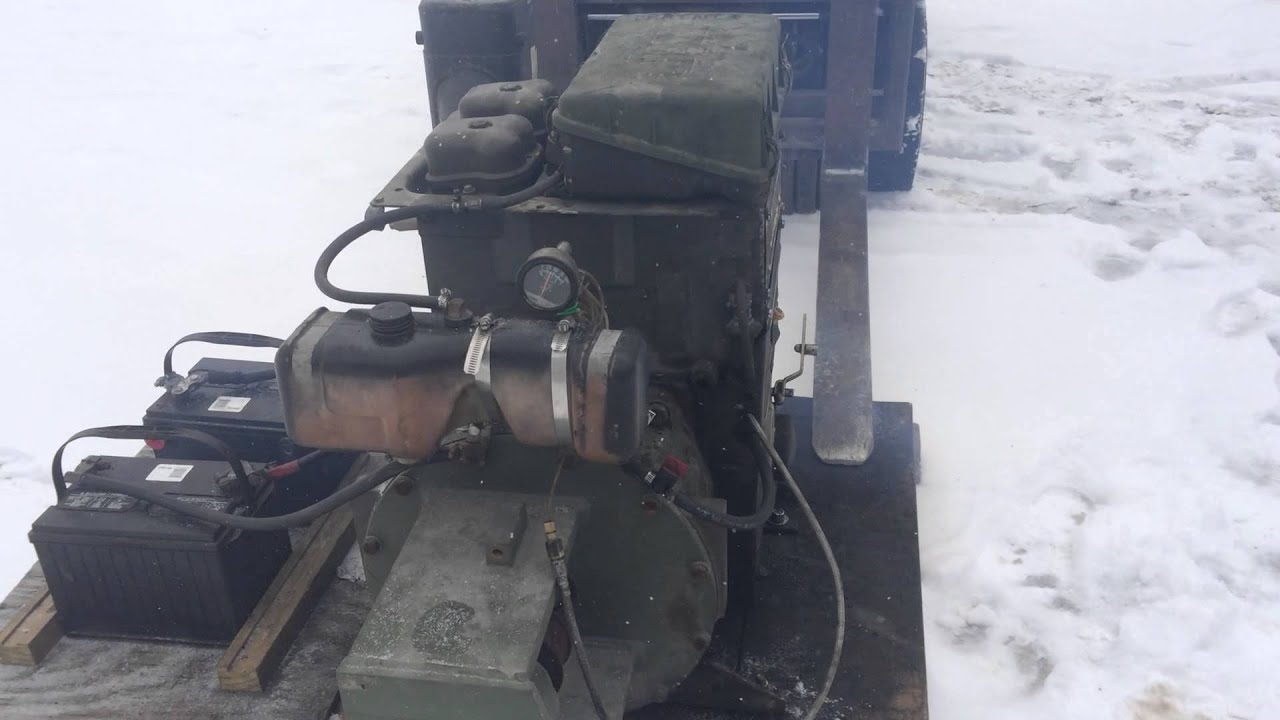 Hatz 2M40L 2 Cylinder Diesel Engine Military Surplus #3 - YouTube