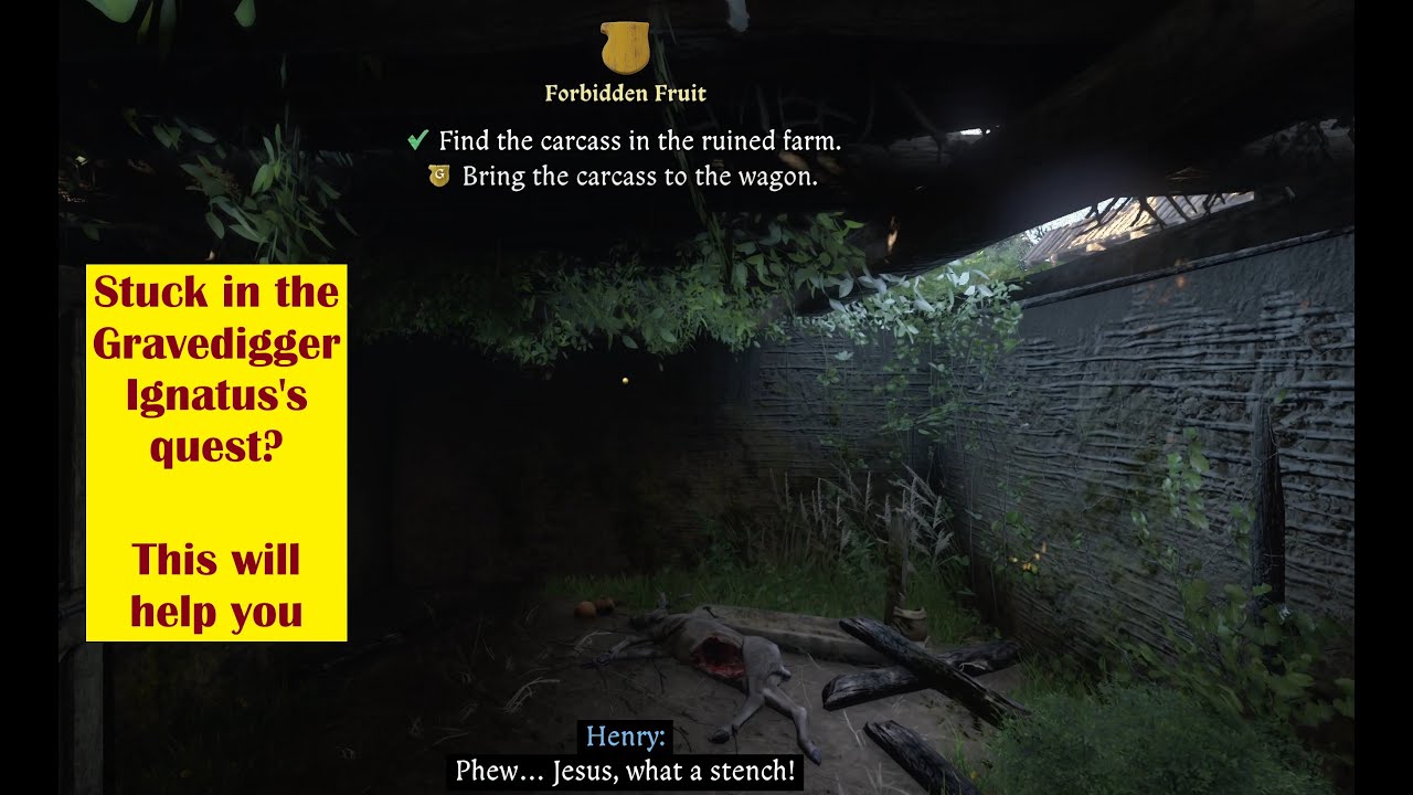 How to "Find the carcass in the ruined farm"- rotting deer in the ...