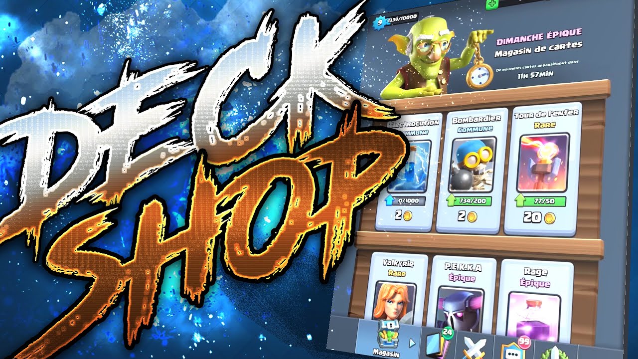 DECK SHOP - CLASH ROYALE - YouTube