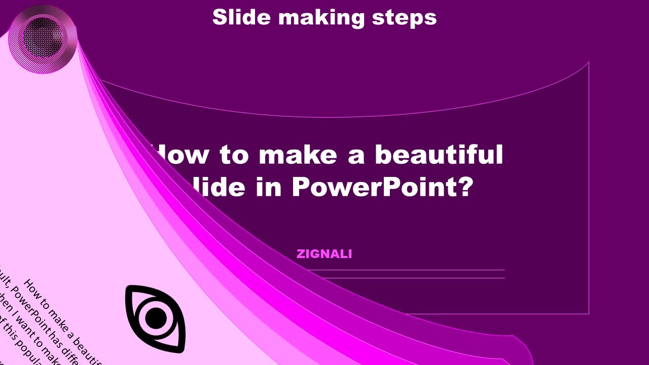 How to make a beautiful and animated slide in PowerPoint? - YouTube