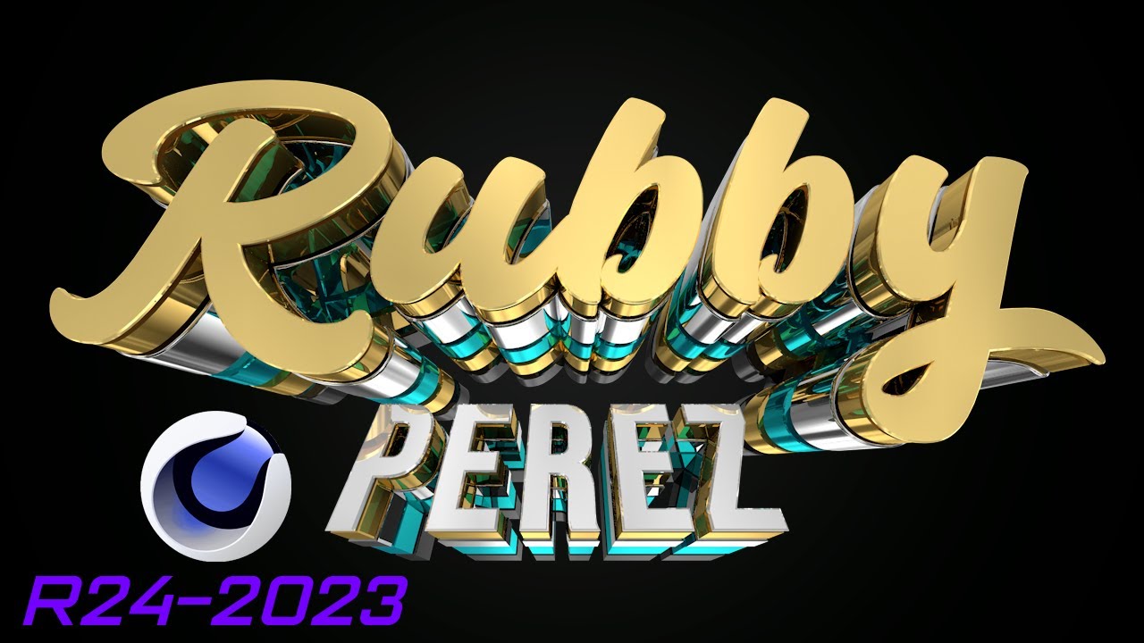 Rubby Perez Flyer 3D Text Template for Cinema 4D R24 - 2023 /TEXTO EDITABLE CINEMA 4D - YouTube