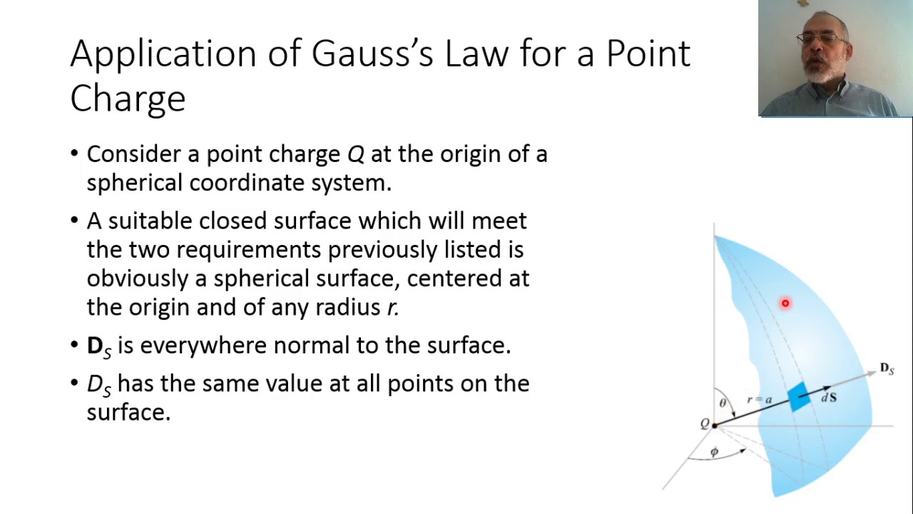 Chapter 03-c Application of Gauss's Law in Point Charge - YouTube