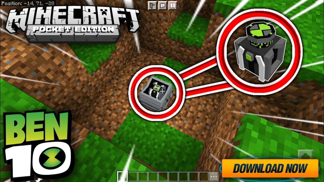 BEST BEN 10 MOD FOR MINECRAFT PE 1.18+ | BEN 10 ADDON FOR MINECRAFT ...
