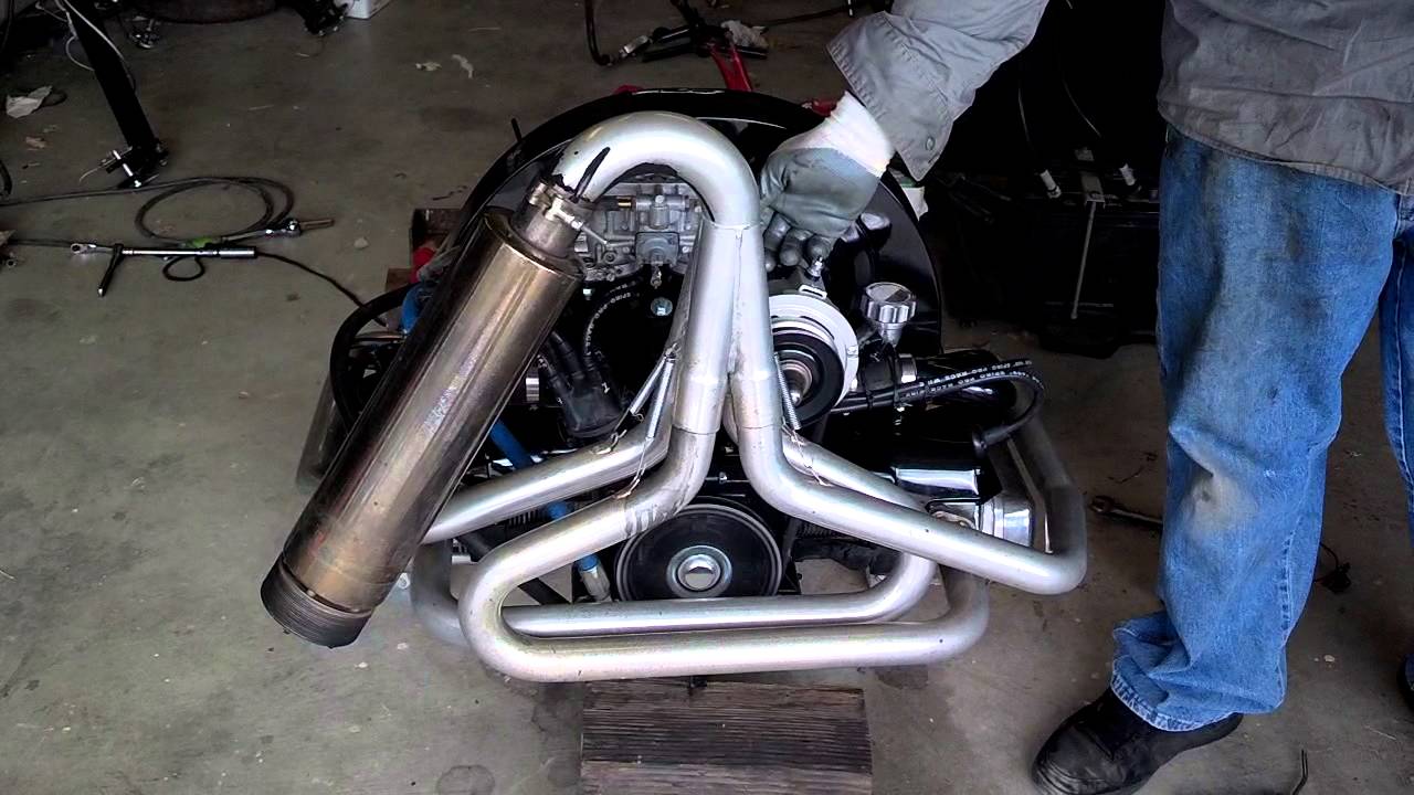 VW 2332 motor running for sale - YouTube