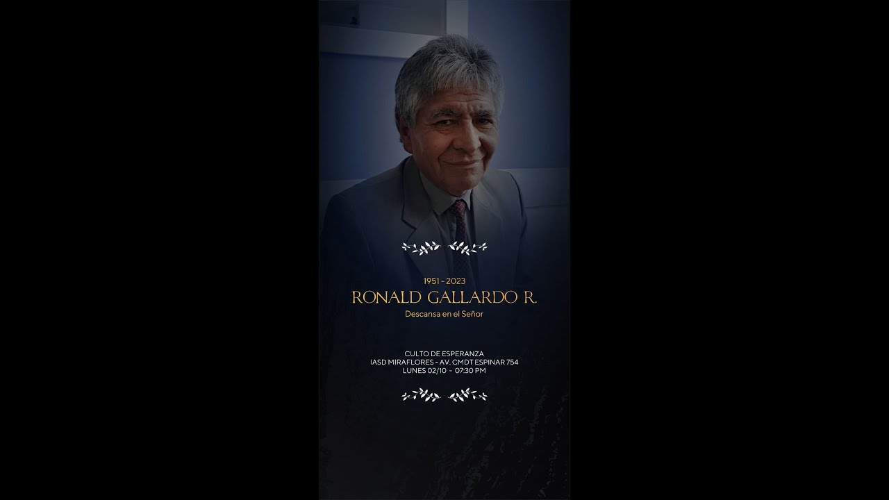 Programa en memoria de Ronald Gallardo - YouTube