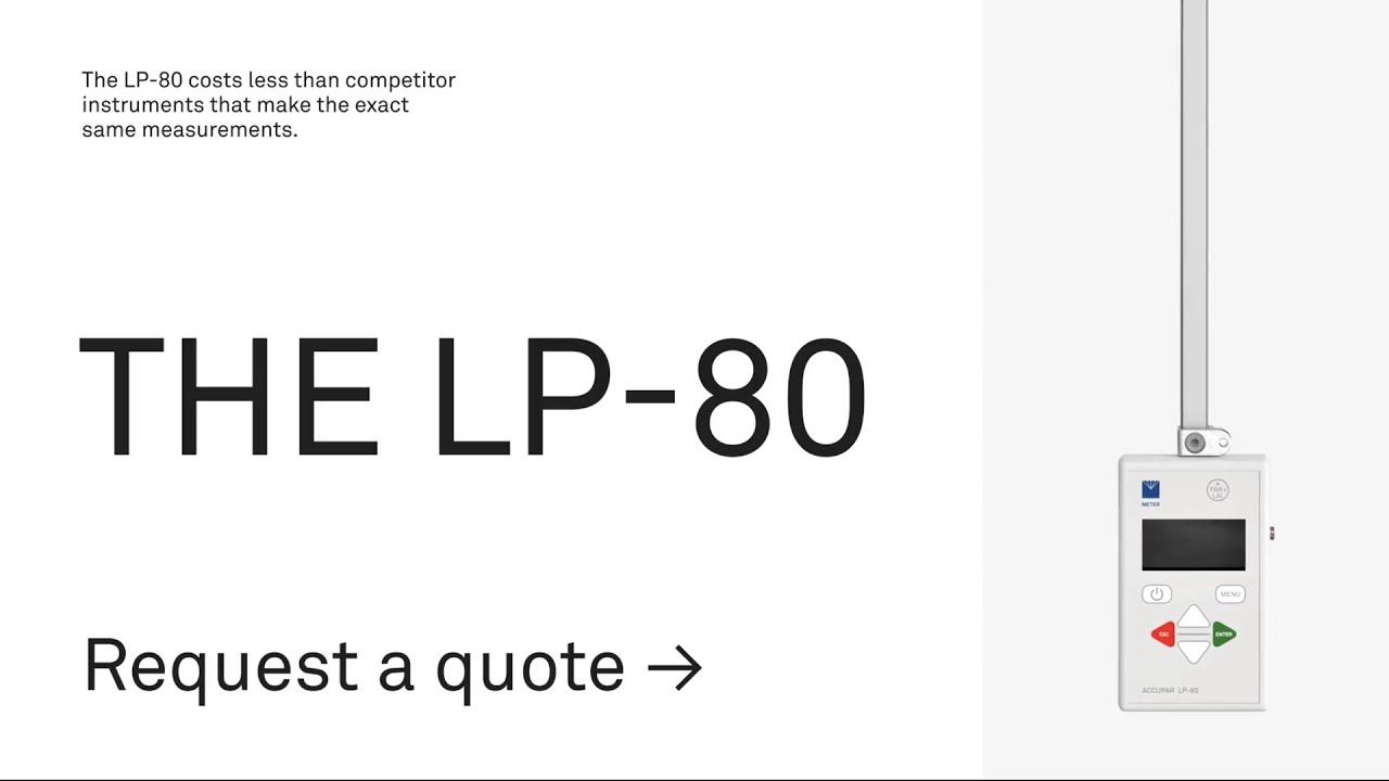 LP-80 Canopy Interception and Leaf Area Index - YouTube