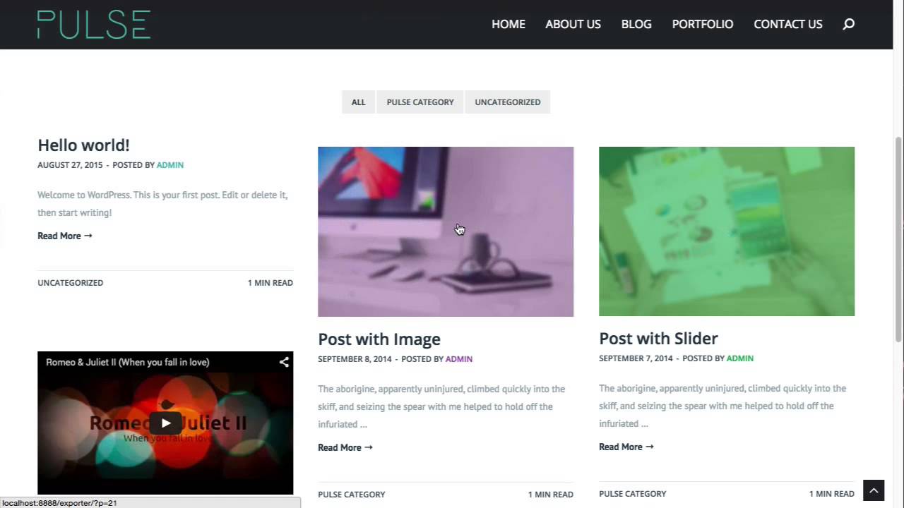 Pulse WordPress Theme - Options General Tab - YouTube