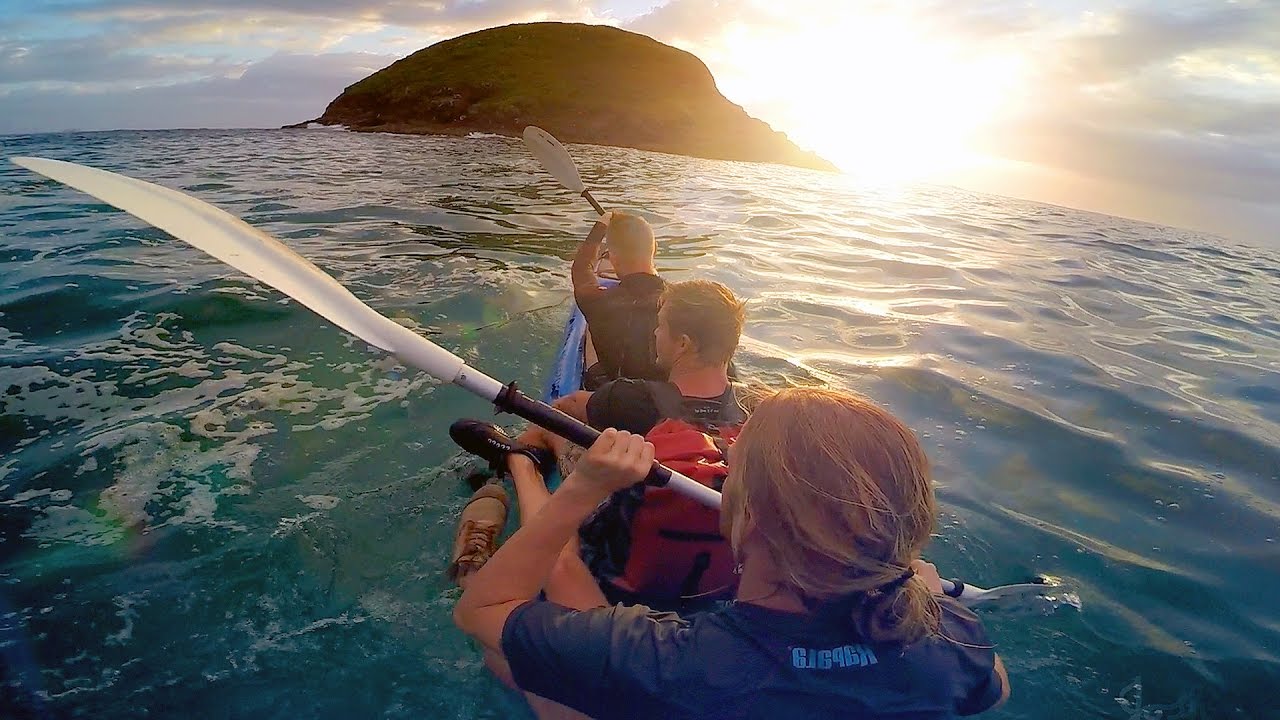 Kayaking out to an Island to go fishing - YouTube