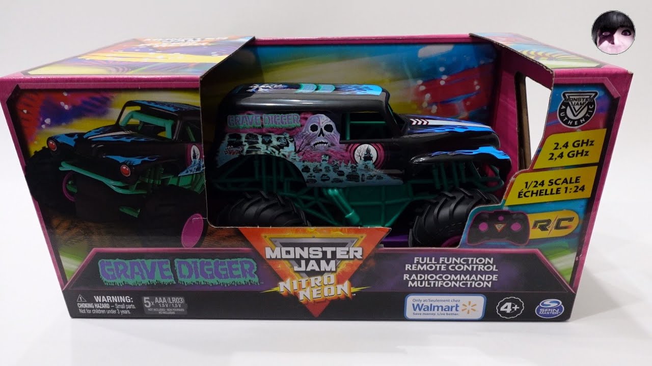 1:24 R/C MONSTER JAM NITRO NEON MONSTER TRUCKS - YouTube